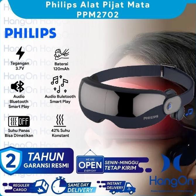 Jual Philips PPM2702 Eye Massager Alat Pijat Mata Musik Bluetooth ...