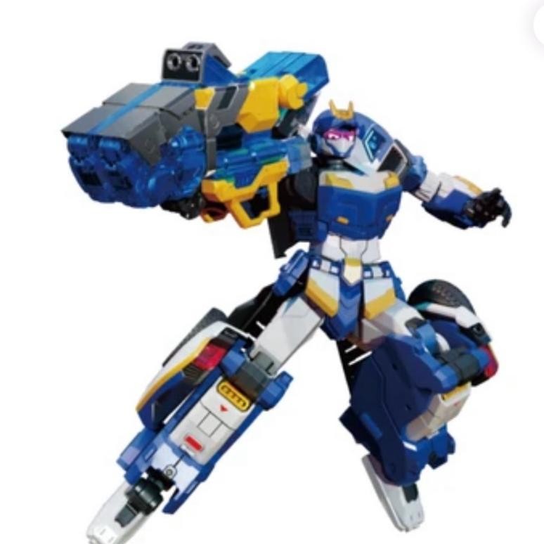 Jual Metal Cardbot Robot Blue Cop Transformasi Unik DiM | Shopee Indonesia