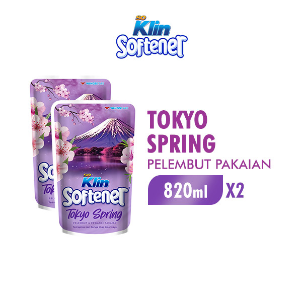 Jual So Klin Softener Ungu Mystical Tokyo Pouch 2 x 820ml | Shopee Indonesia