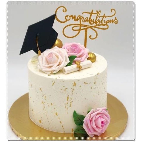 Jual Kkim Topr-87 : Cake Topper Wisuda / Congratulation Akrilik (Per ...