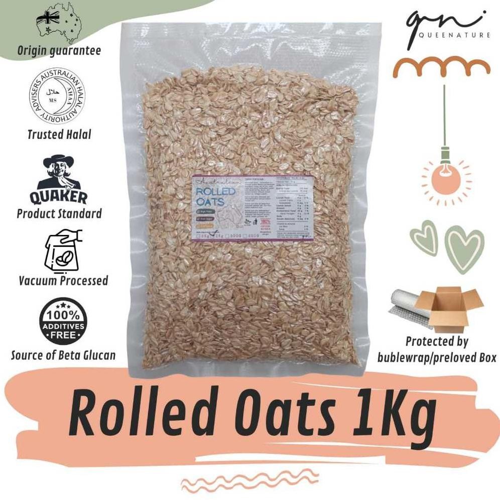 Jual Oats / Australian Rolled Oats/ Roll Oat / Oat Giling / Menir ...