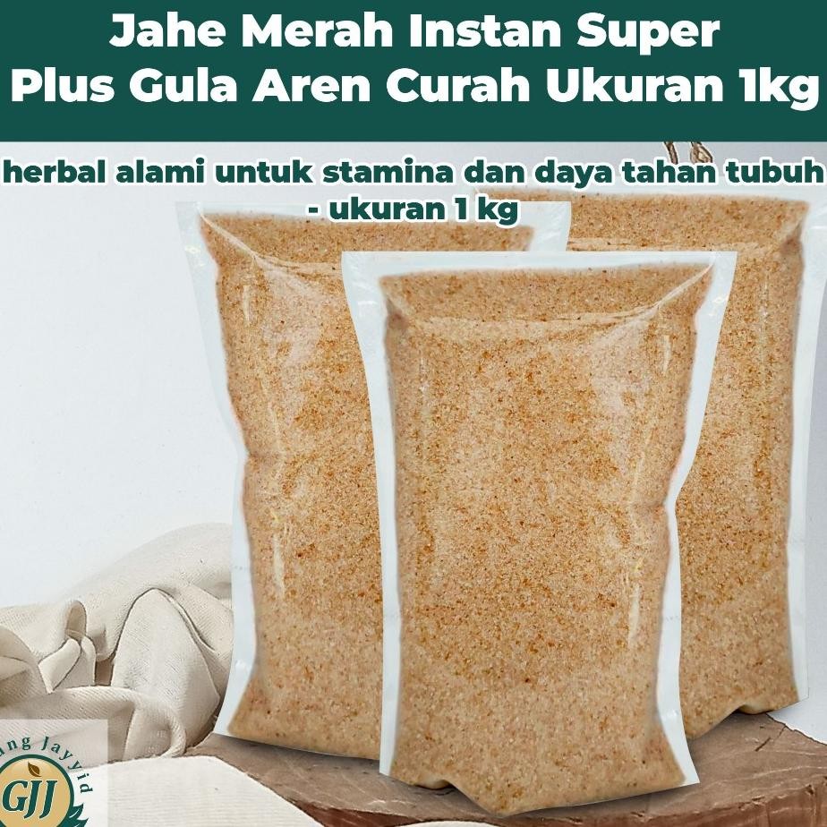 Jual Jahe Merah N Plus Gula Aren Curah Ukuran 1Kg Alami Untuk Stamina ...