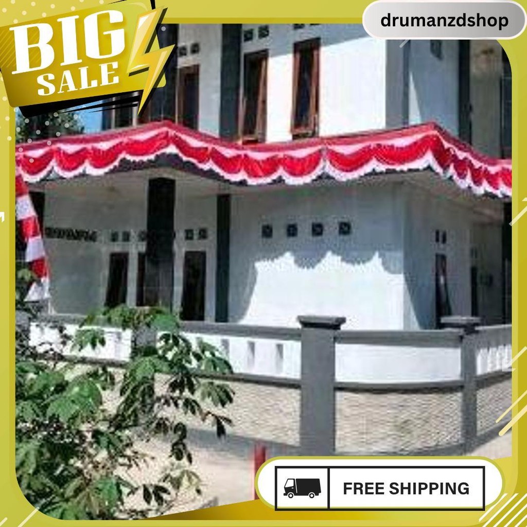 Jual Bendera Merah Putih Panjang Background Merah Putih Foni Si Cantik ...