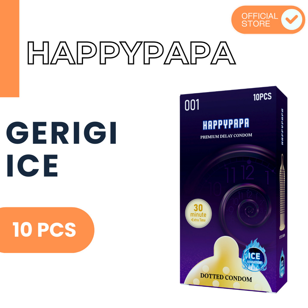 Jual Kondom Happypapa Varian Gerigi Ice – Dotted Ice Isi 10 Pcs ...