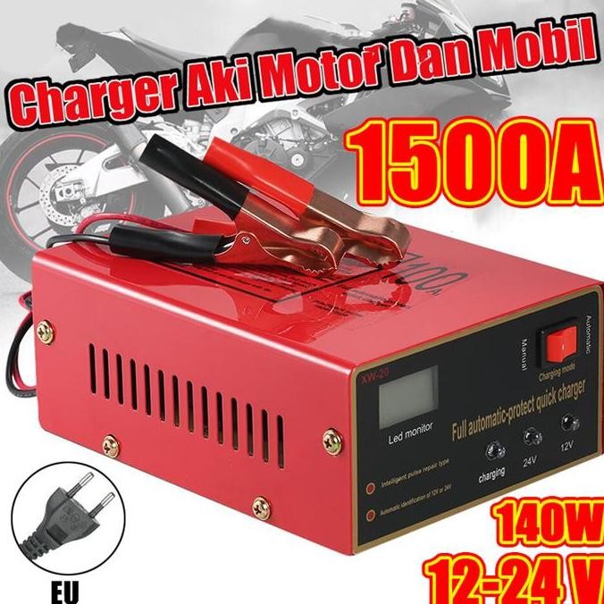 Jual CHARGER AKI MOTOR MOBIL/1A/OTOMATIS ACCU KERING DAN BASAH LEAD ...