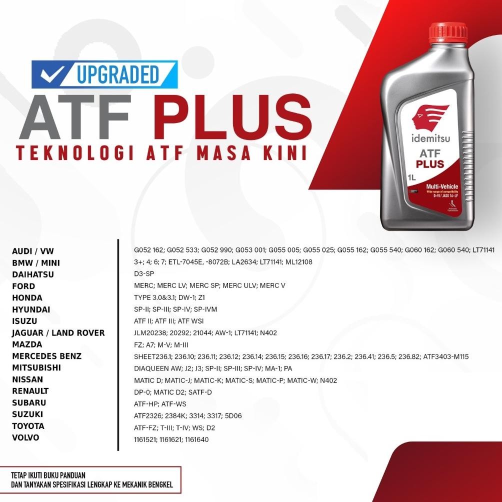 Jual PAKET OLI Idemitsu Multi-Vehicle ATF PLUS 8 BOTOL | Shopee Indonesia