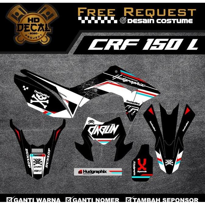 Jual DECAL CRF SUPER GLOSSY PREMIUM - FULL BODY CUSTOM HD70 | Shopee ...