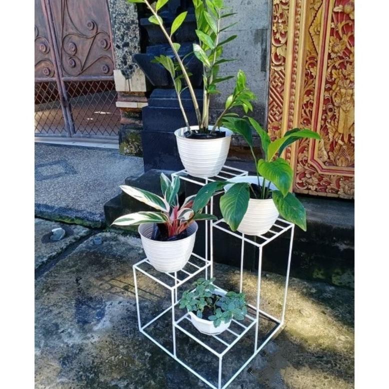 Jual T60CM L40CM/standing pot 4 susun kotak/standing pot/dudukan pot ...
