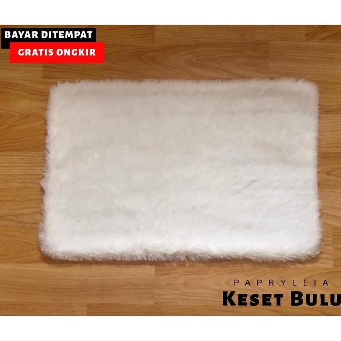 Jual Krucils - Keset Lantai Bulu Ukuran 35X55Cm ( Putih ) | Shopee ...