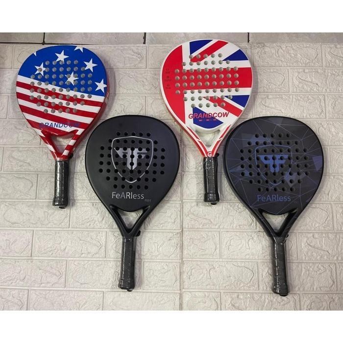 Jual Raket Padel / Padel Racket Tenis Padle Grandcow & Fearless Carbon ...