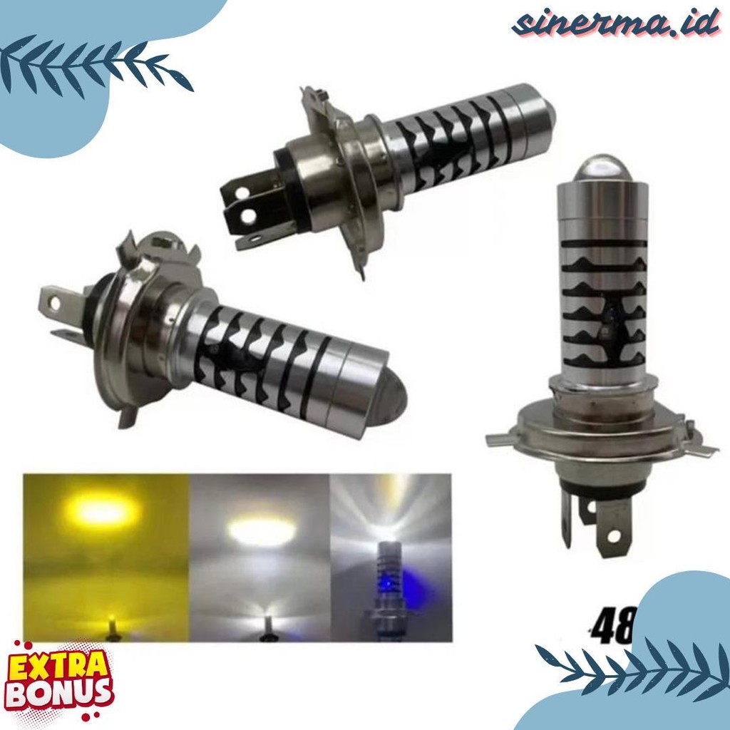 Jual Lampu Led H6 Laser Hi Lo Dual Beam 2 Warna Ac&Dc Bebek Matic ...