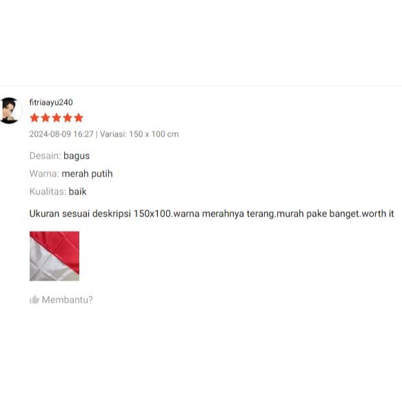 Jual FUZ-611 gh-6 Bendera Merah Putih Agustus Ukuran Besar Kecil Jumbo Bendera Umbul Umbul ...