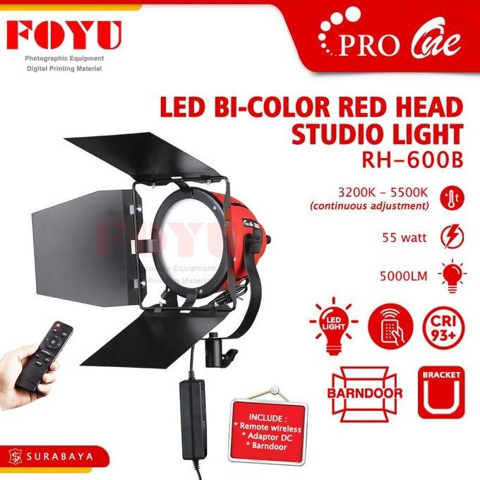 Jual Lampu LED BiColor Red Head Studio Light Continuous Kelvin Foto ...