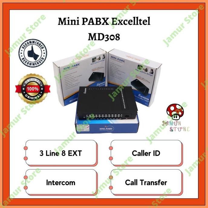 Jual Promo Mesin Pabx Mini/Mini Pabx 3line 8Extension Merek Excelltel ...
