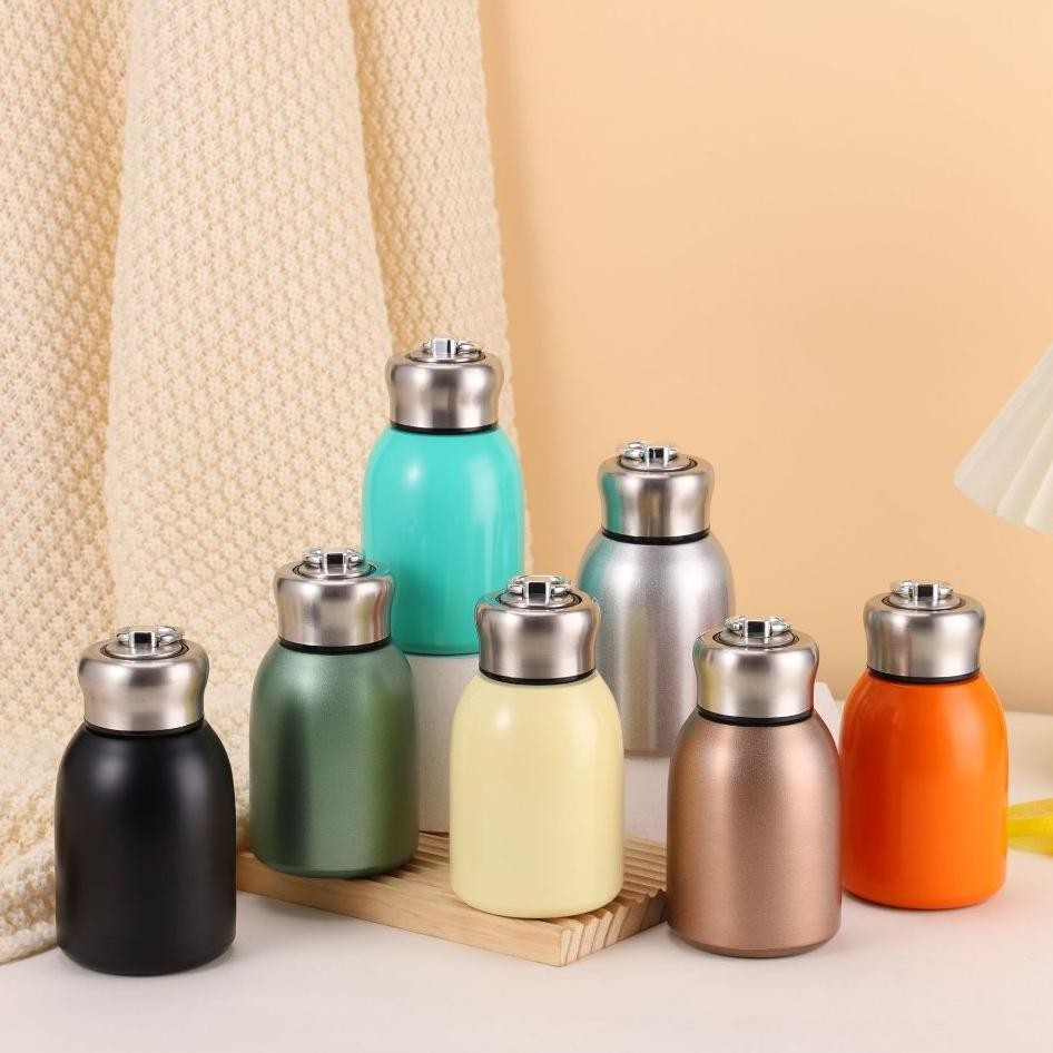 Jual Termos Mini Portabel 320Ml Yang Is Kapasitas Kecil Termos Perut Besar Sederhana | Shopee ...