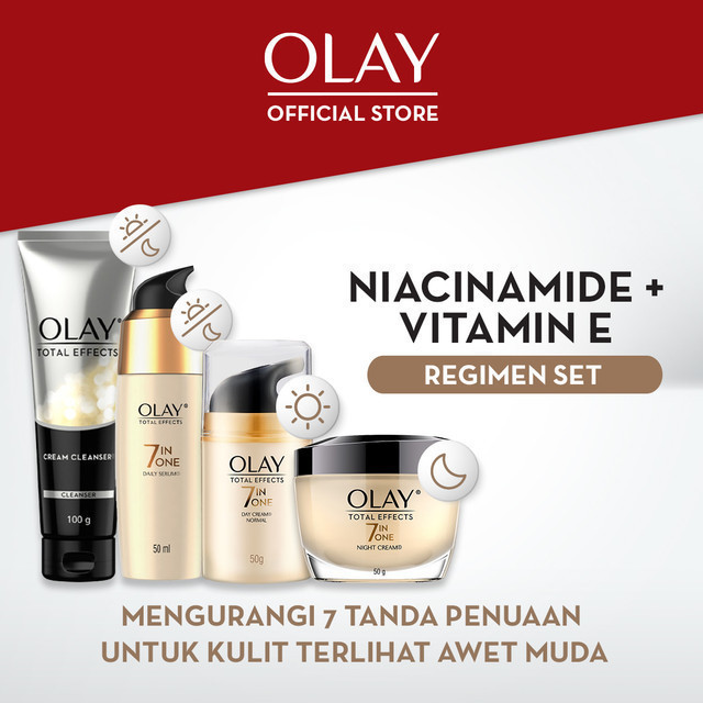 Jual Olay Total Effects Set Lengkap Niacinamide Antiaging Skincare ...