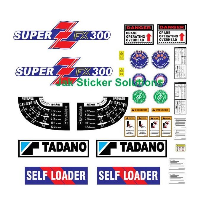 Jual Stiker Mobile Crane Tadano Super Z Fx300 Restock! | Shopee Indonesia