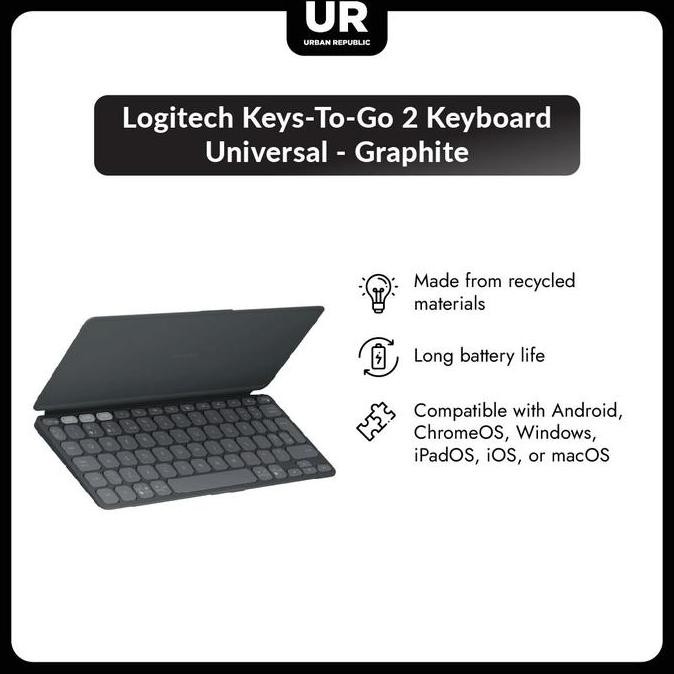Jual Logitech Keys-To-Go 2 Keyboard Universal - Graphite Co | Shopee ...