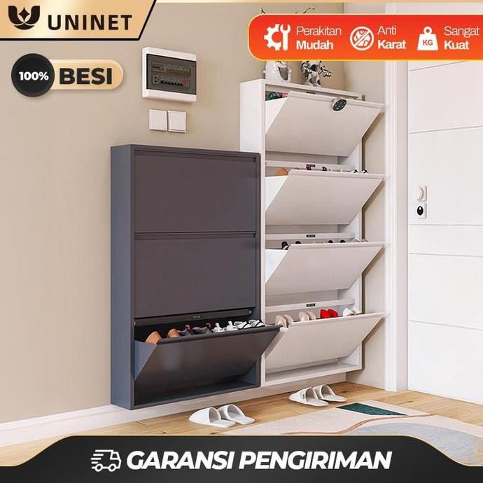 Jual UNINET Rak Sepatu Bahan Besi Anti Karat Rak Sepatu Minimalis ...