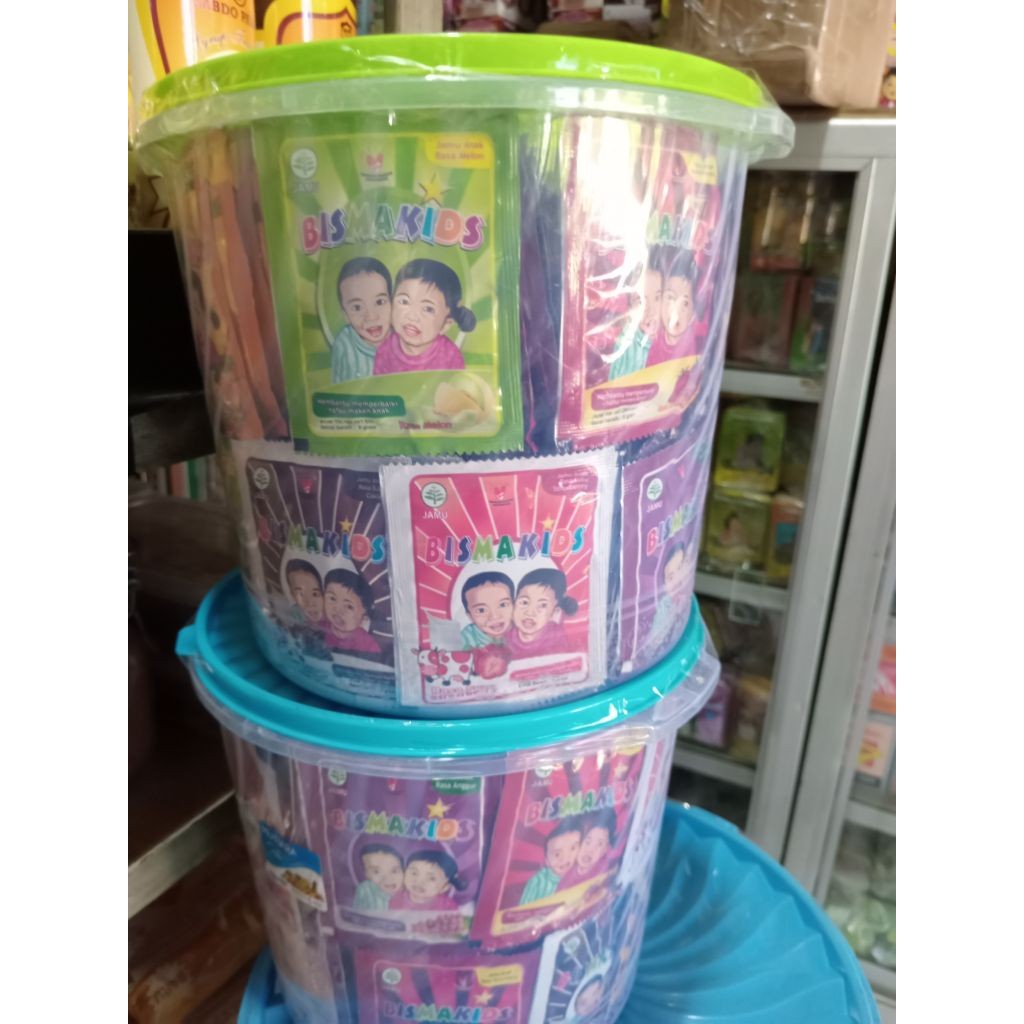 Jual JAMU ANAK BISMAKIDS VARIAN RASA CAMPUR ISI 200 KEMASAN TOPLES ...