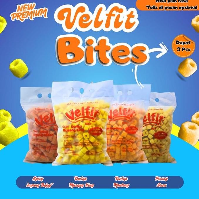 Jual (RASA PREMIUM) VELFIT SNACK BITES DURIAN SERIES - 3 KARUNG ...