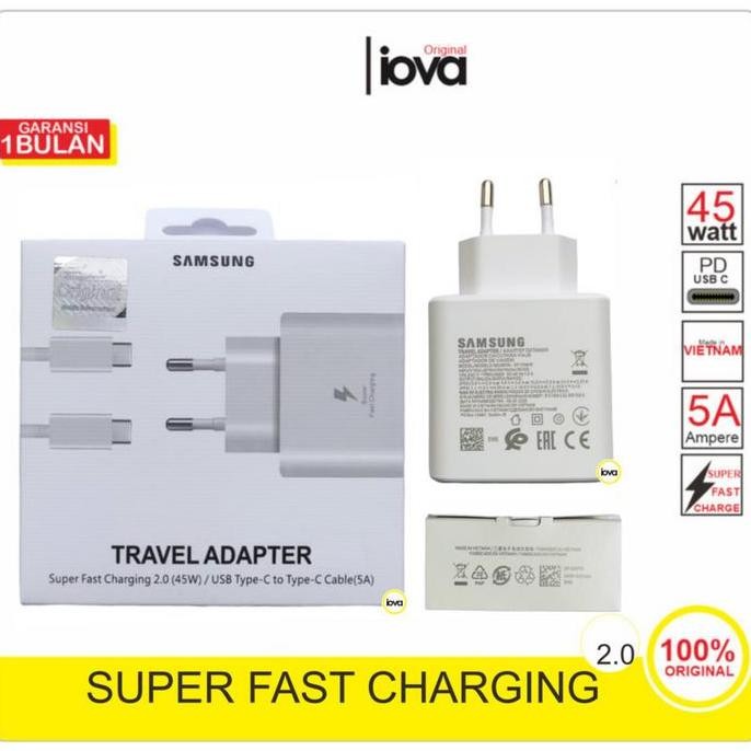 Jual (Expert) Charger Samsung Super Fast Charging Original Adaptor Type ...