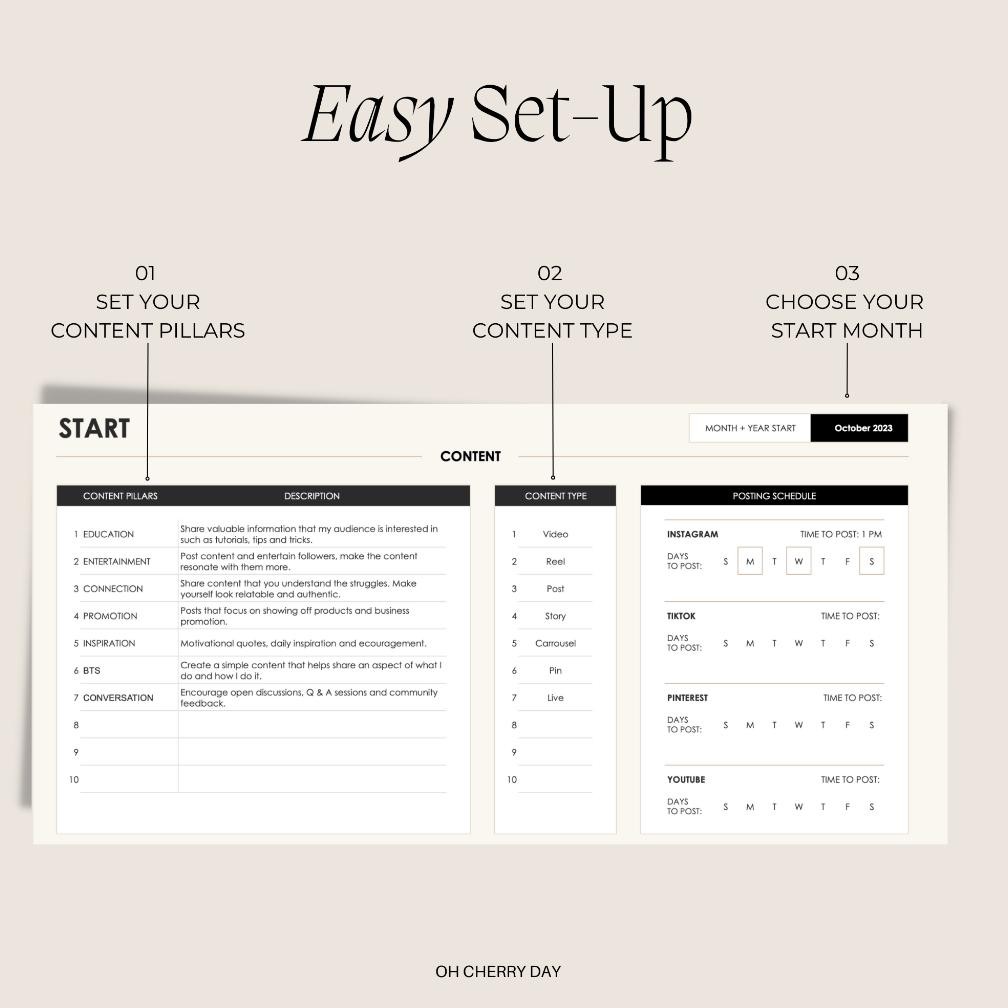 Jual Salt Social Media Planner, Social Media Calendar, Social Media ...