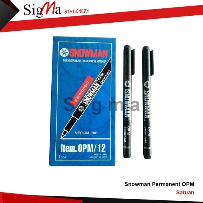 Jual Cn Pulpen / Spidol Snowman Permanen Opm (Pcs) | Shopee Indonesia