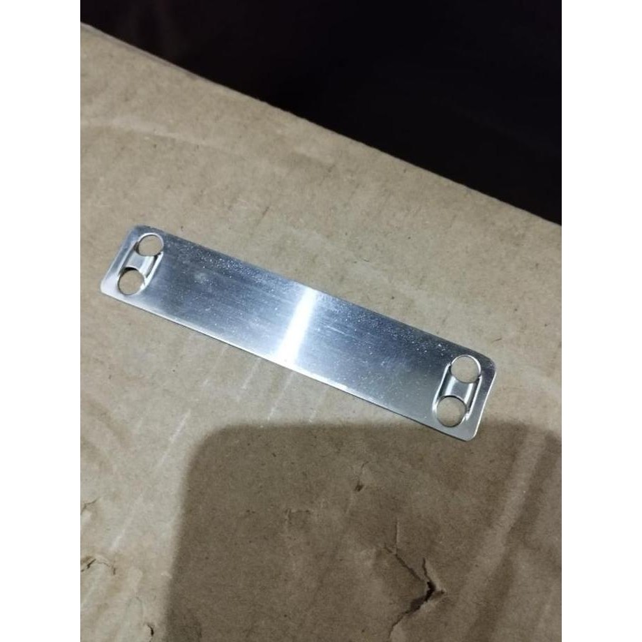 Jual Per100 Pcs Tag Name Plate 19 X 89 Mm Full Stainless Steel Marker ...