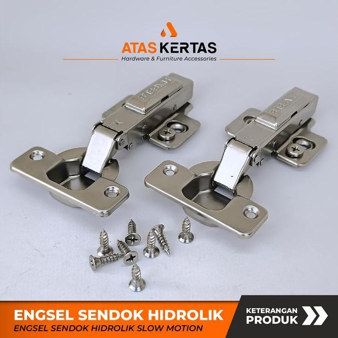 Jual engsel HAFELE slow motion / engsel sendok lemari kitchen set soft ...