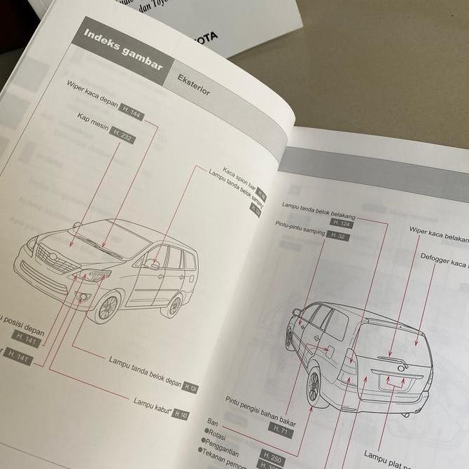 Jual Buku Owners Manual Book Pedoman Pemilik Kijang Innova ORIGINAL ...