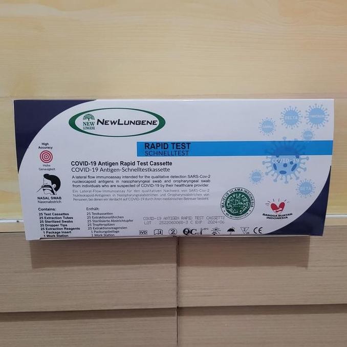 Jual new lungene nasal isi 25 pcs swab test antigen original | Shopee ...