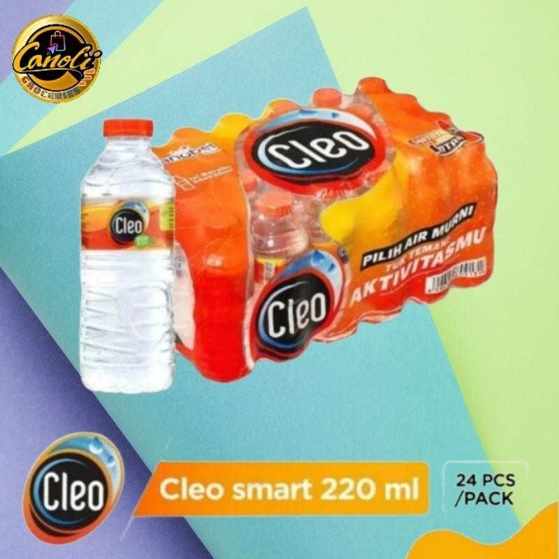 Jual FM cleo air mineral 220ml / air mineral cleo botol kecil 220 ml ( isi 24 botol) | Shopee ...