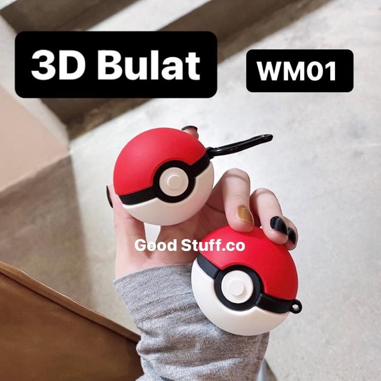 Jual READY casing 3D case BASEUS ENCOK WM01 tws pokemon pikachu ...