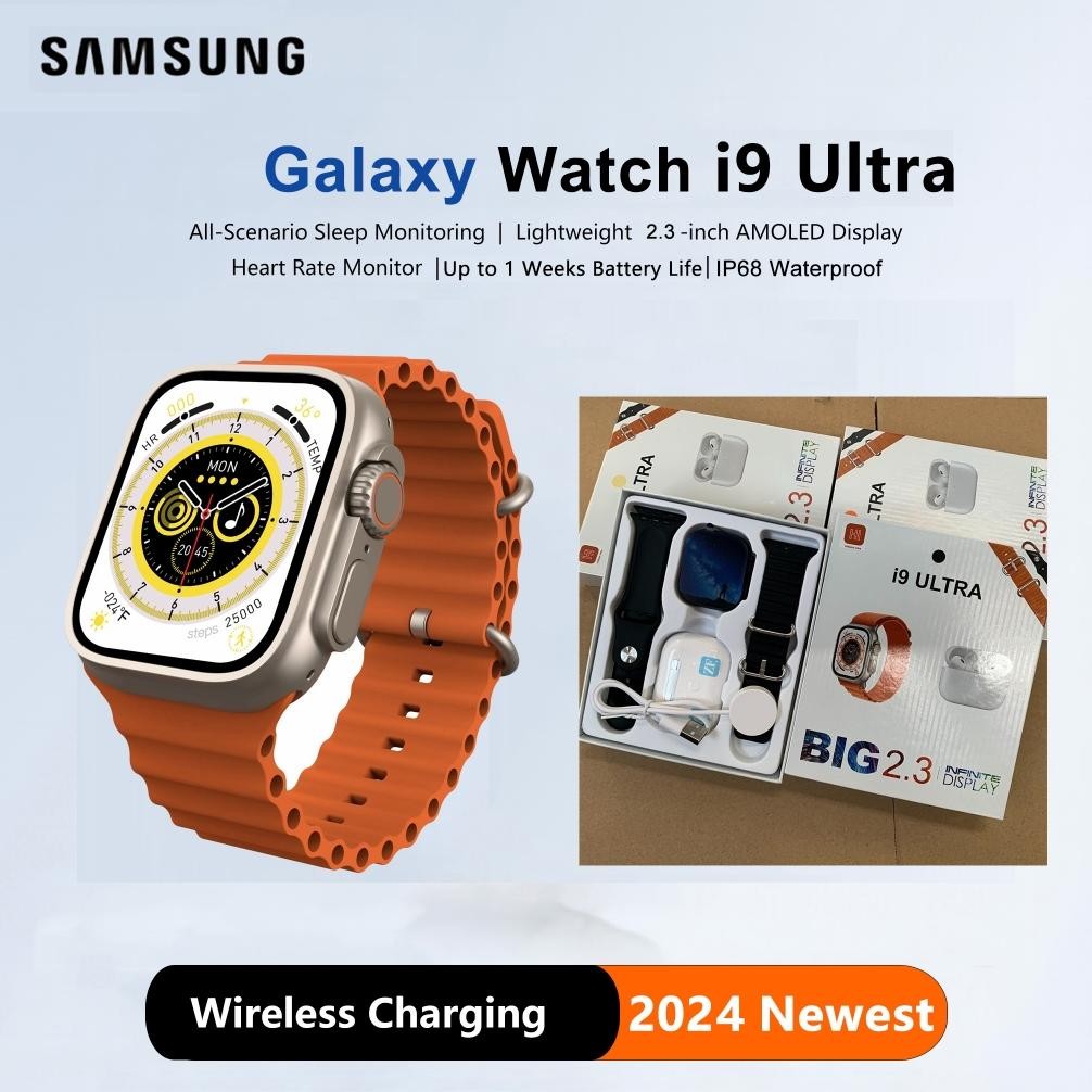Jual [COD] ORI Samsung Smartwatch i9 Ultra Jam Pintar Olahraga ...