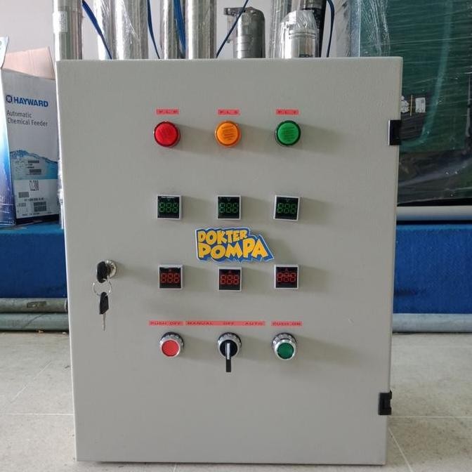 Jual PANEL POMPA SUBMERSIBLE 3 PHASE 1-5HP WATER LEVEL CONTROL 380VOLT ...