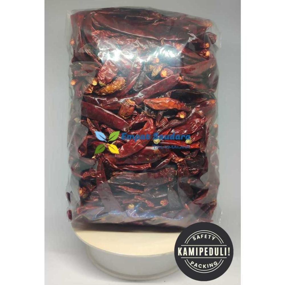 Jual New Arrival (Cabe India) Cabe Merah Besar Kering Kemasan 1000 Gr ...