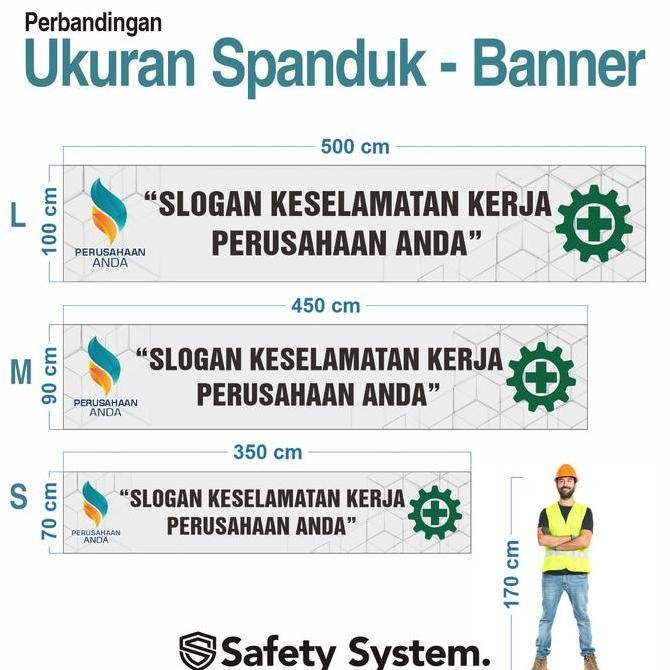 Jual ready Spanduk Flexi Banner K3 Safety Area Wajib APD PPE Alat ...