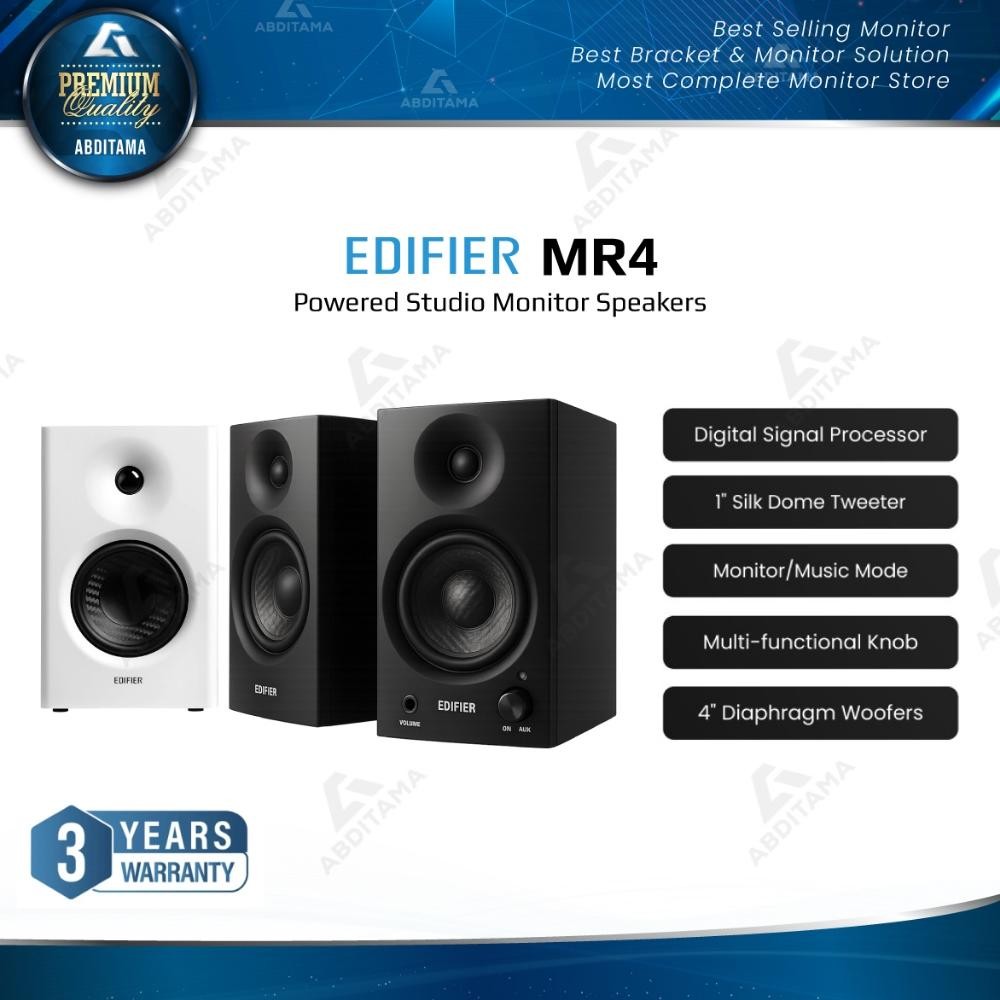 Jual Speaker Edifier MR4 2.0 RMS 42w Driver 4 inch Powered Studio ...