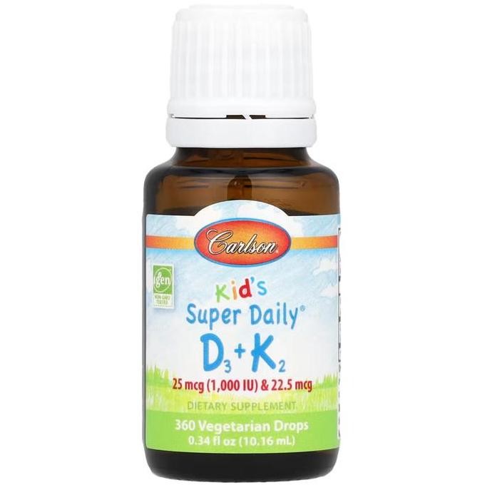 Jual Carlson Labs Kid's Super Daily Anak D3 K2 1000 IU & 22.5 mcg 10.16 ...