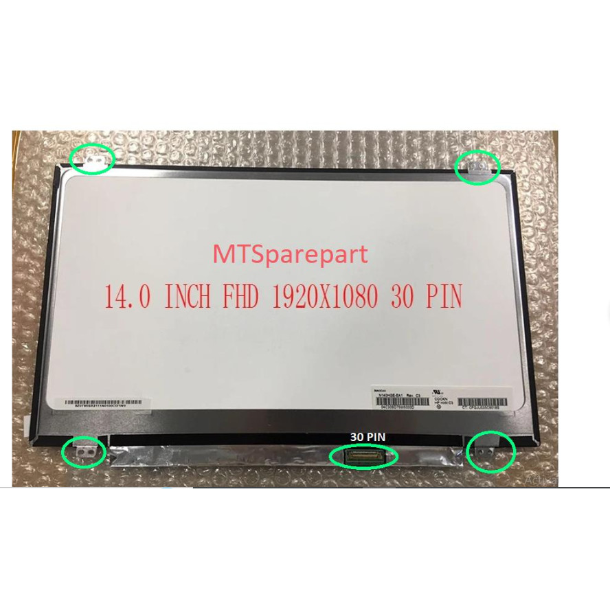 Jual Layar LCD LED Lenovo Thinkpad T460 T470 T460S 14.0 Slim 30 Pin FHD ...