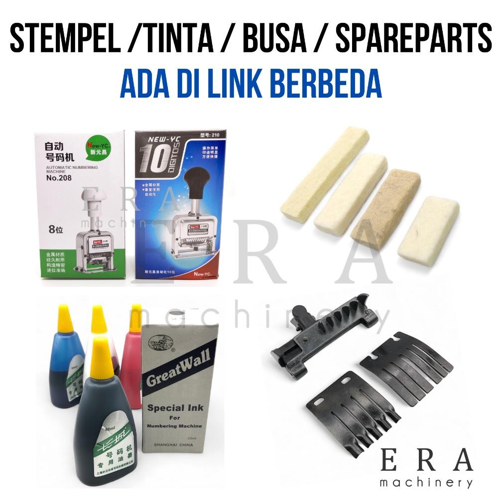 Jual Tinta INK Stempel Numbering Numerator otomatis Stamp Numbering ...