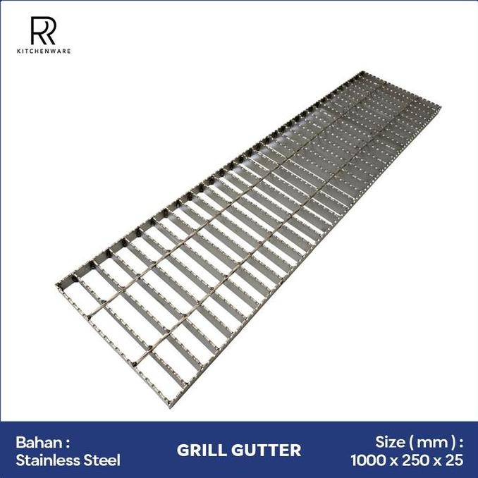 Jual GRILL GUTTER COVER GOT STAINLESS STEEL GALVANIS | Shopee Indonesia
