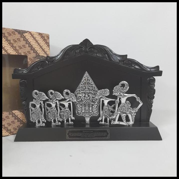 Jual Wayang geber pajangan hiasan wayang Pandawa lima silver | Shopee ...