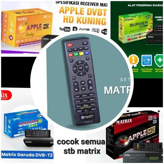 Jual MATRIX REMOTE STB SET TOP BOX APPLE MATRIK GARUDA KUNING COCOK ...