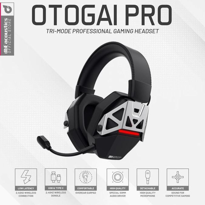 Jual dbE Otogai Pro Tri-Mode Proffessional Gaming Headset Wireless ...