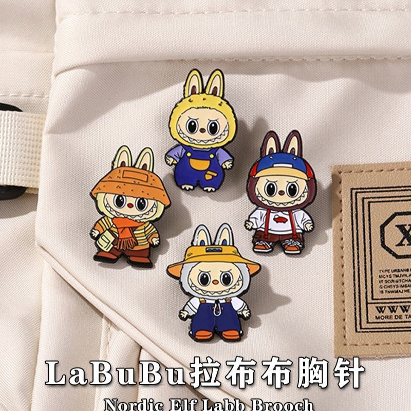 Jual Bros Logam Aksesori Kartun Nordic Elf Labubu Bubble Mart | Shopee ...