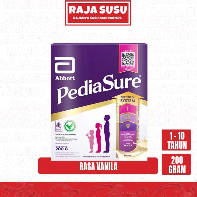 Jual PEDIASURE VANILA 200GR - RAJA SUSU | Shopee Indonesia
