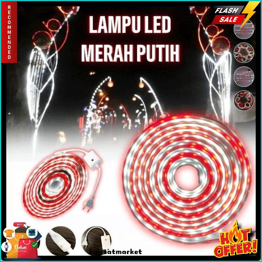 Jual Lampu Led Strip Merah Putih 10M / Led Strip Merah Putih 17 Agustus ...