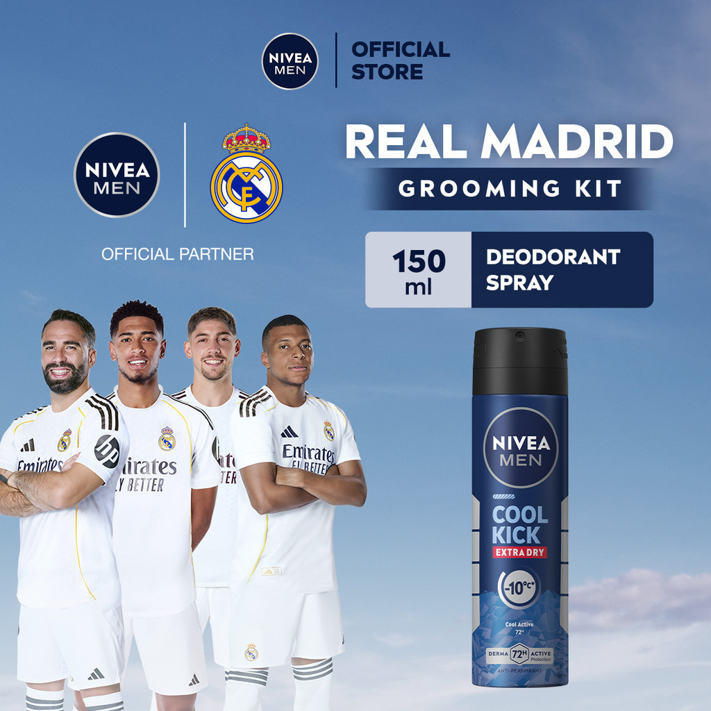 Jual NIVEA MEN Deodorant Spray Cool Kick 150ml - Deodoran semprot pria ...